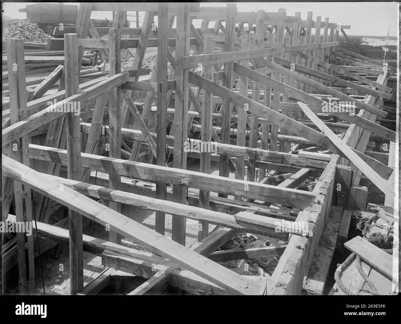 Construction of railway bridge over Segeån, Malmö Stock Photo - Alamy
