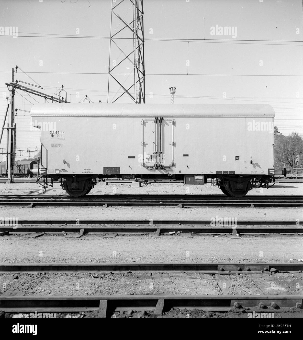 The State Railways, SJ HZ 64144. Cooling carriage had electric cooler ...