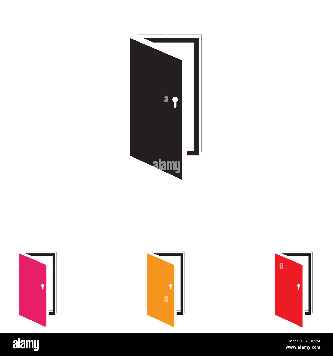 Door logo and symbol vector Stock Vector Image & Art - Alamy