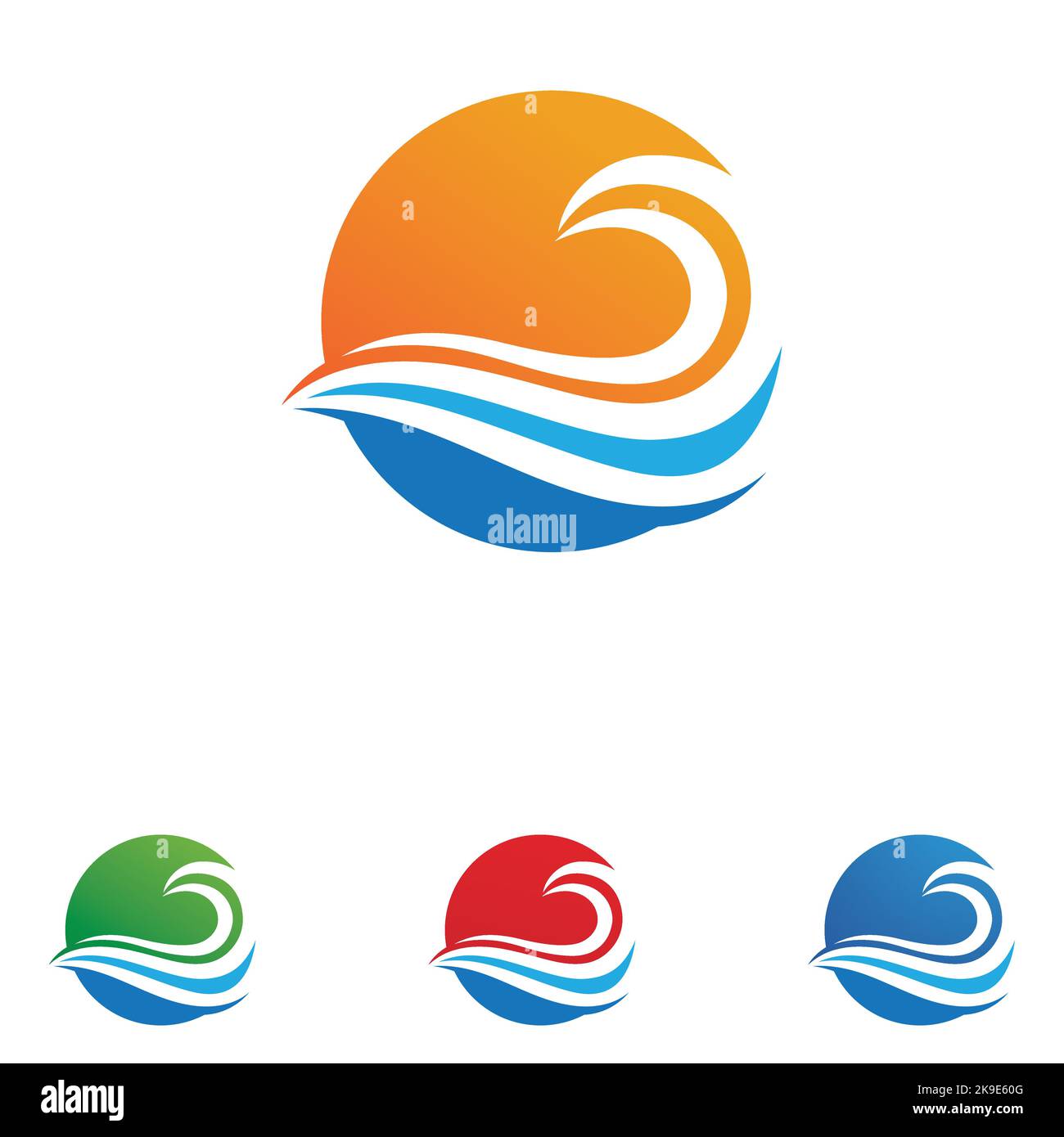 Wave water beach logo vector Stock Vector Image & Art - Alamy