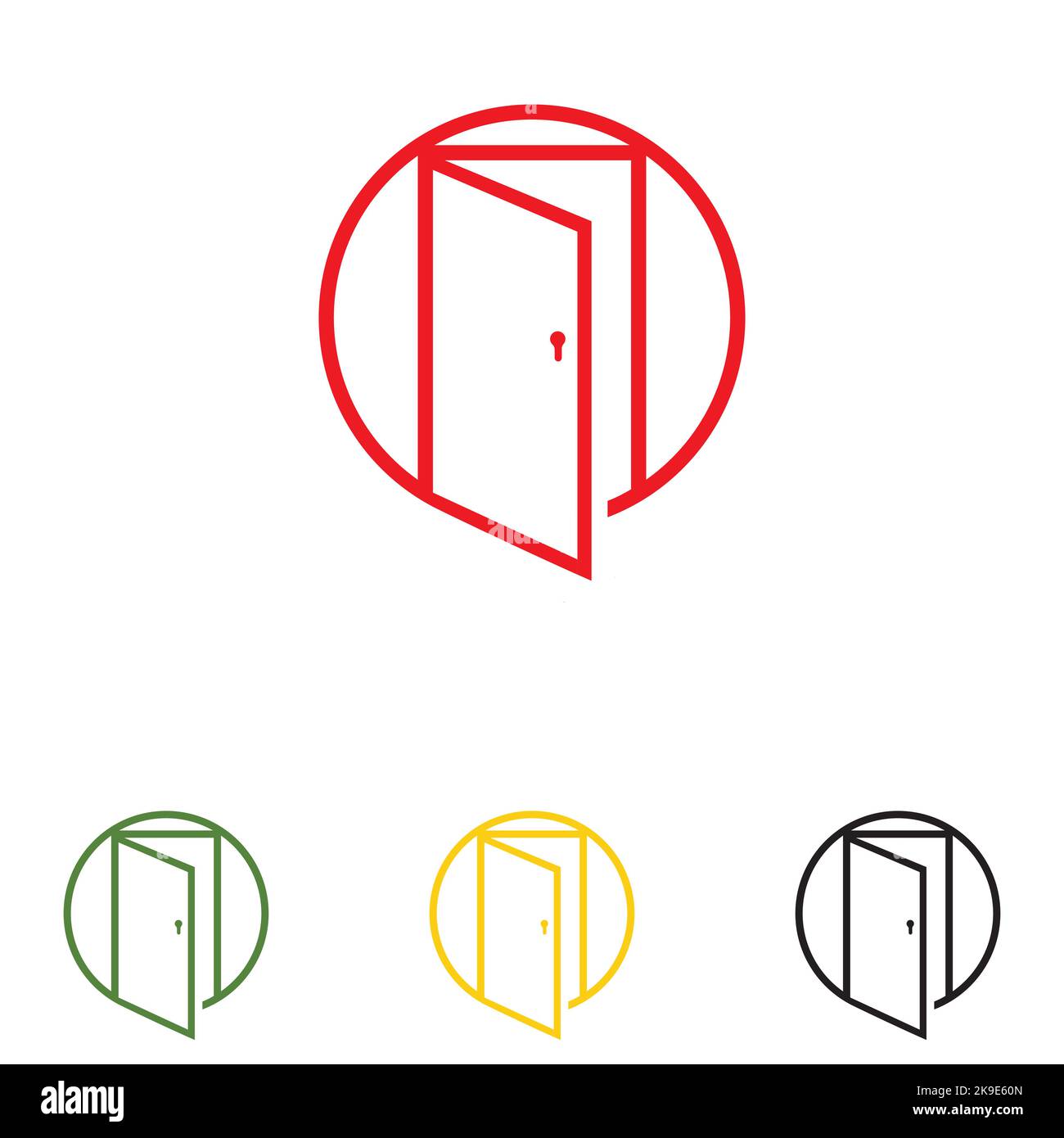 Door logo and symbol vector Stock Vector Image & Art - Alamy