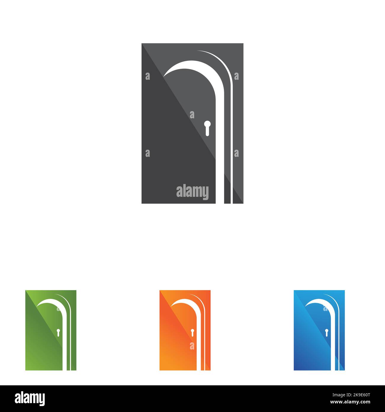 Front entrance door sign logo Stock Vector Images - Alamy