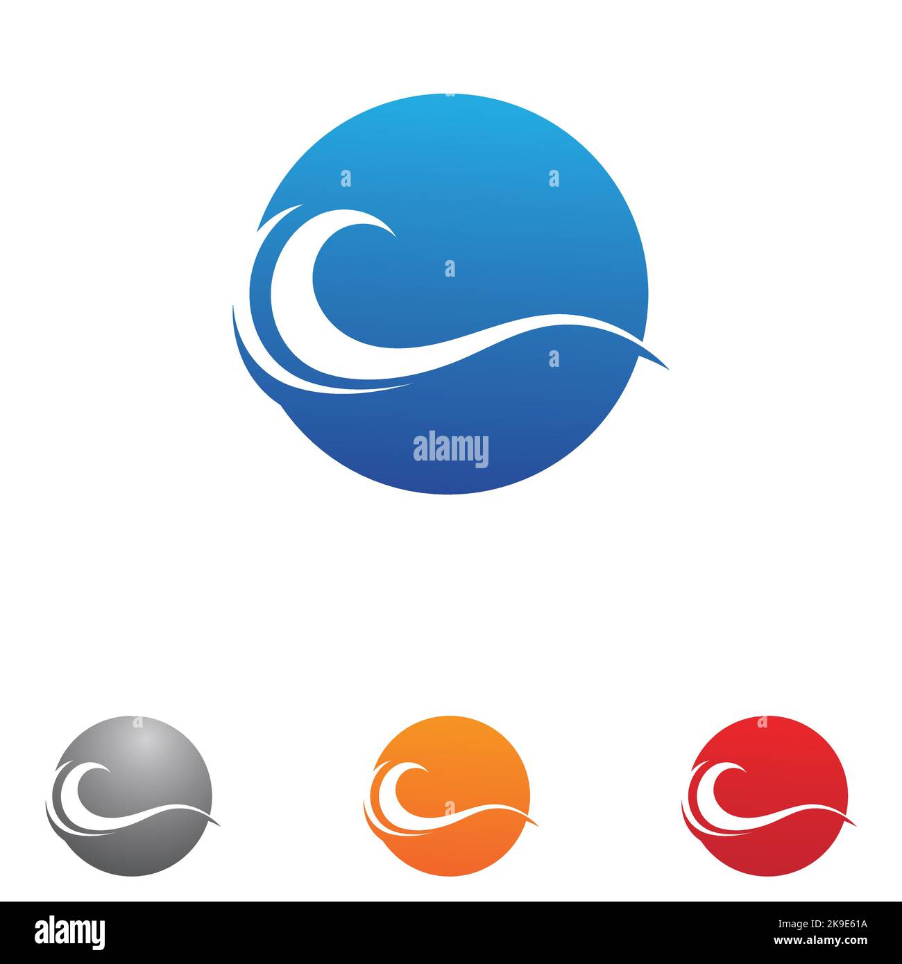 Wave water beach logo vector Stock Vector Image & Art - Alamy
