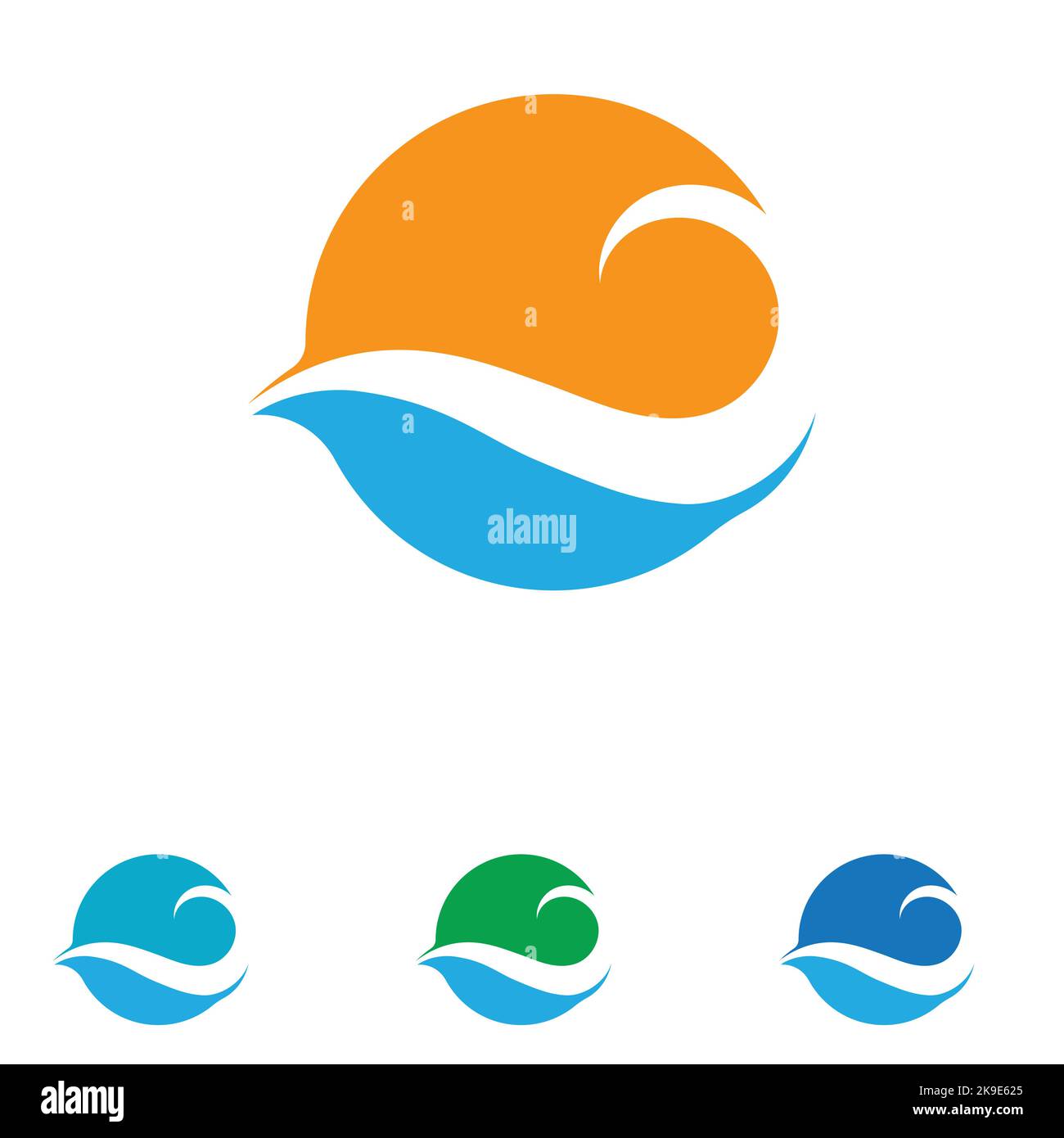 Wave water beach logo vector Stock Vector Image & Art - Alamy