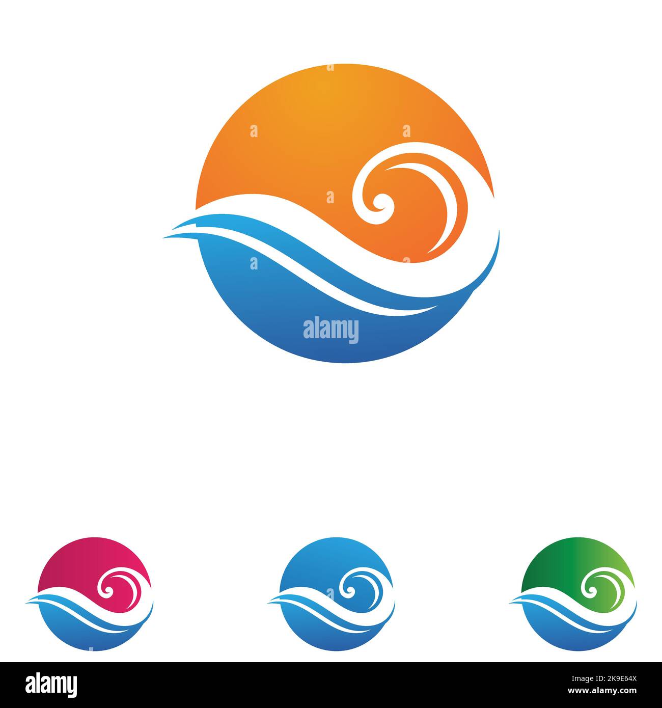 Wave water beach logo vector Stock Vector Image & Art - Alamy