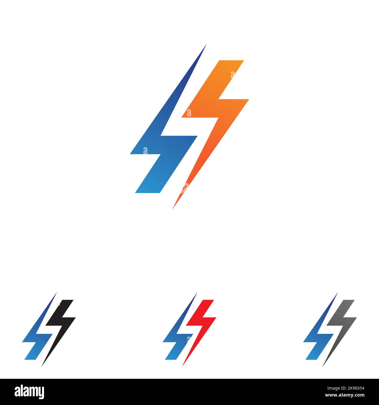 Thunderbolt emblem Stock Vector Images - Alamy