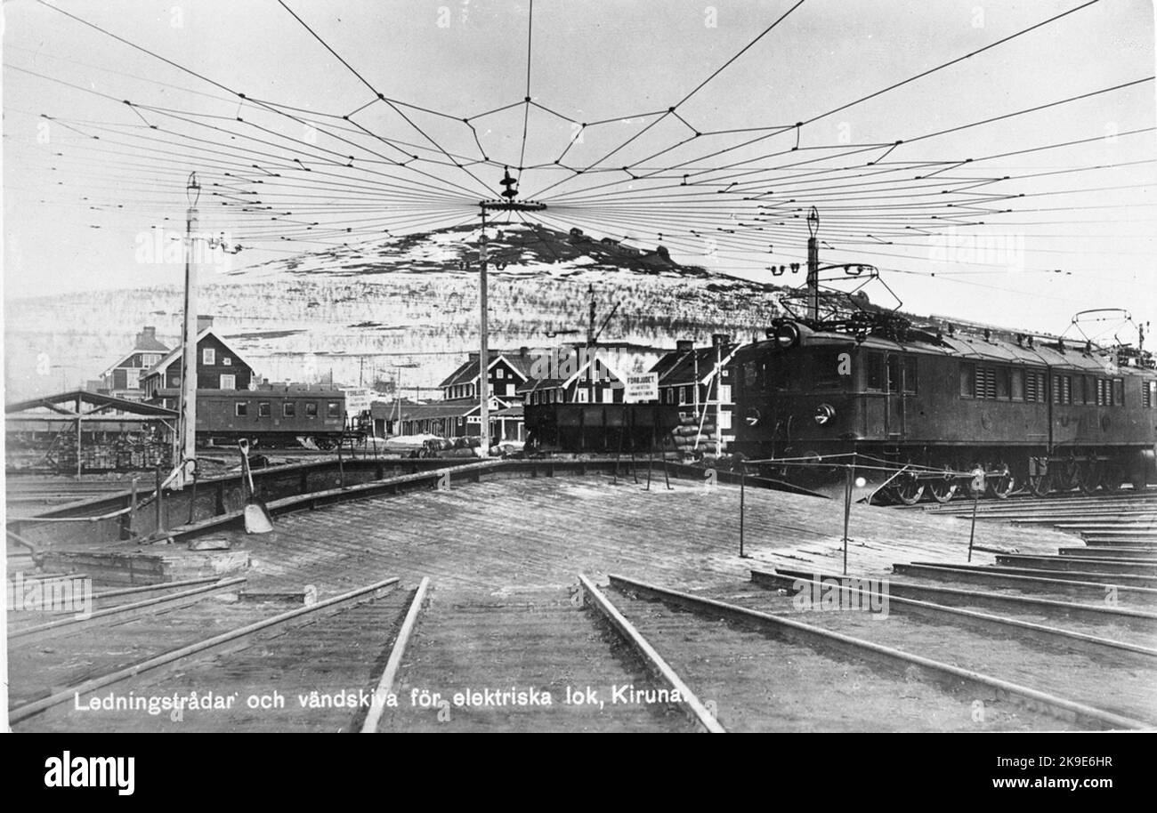 State Railways, SJ OF. Wire threads and turntables for electric ...