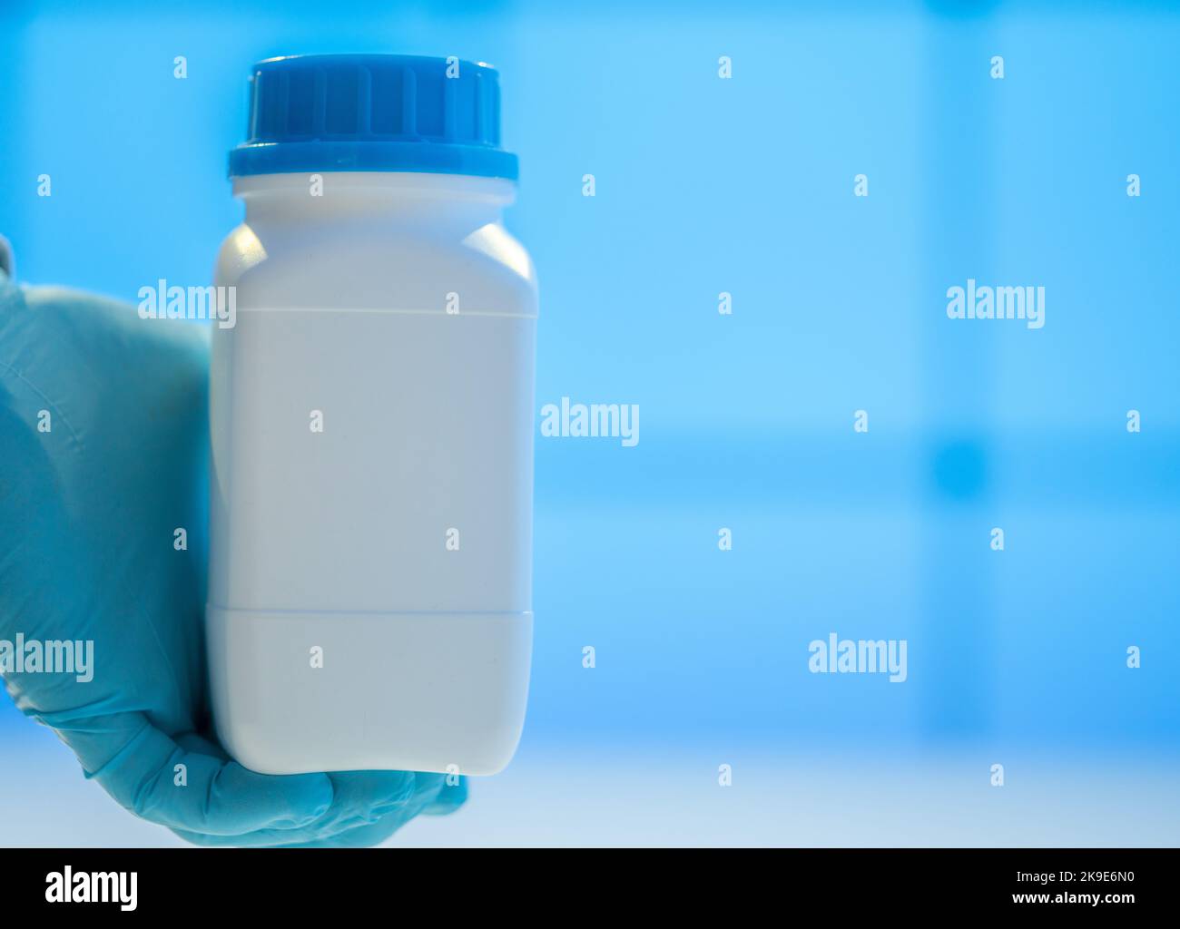 Plastic container for storing chemicals and food additives Stock Photo ...