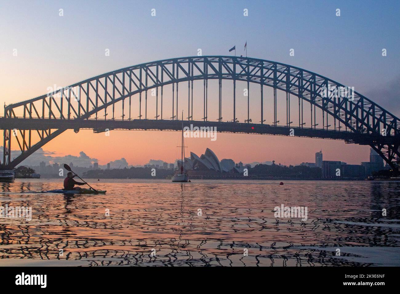 Sydney harbour bridge and sydney opera house hi-res stock photography ...