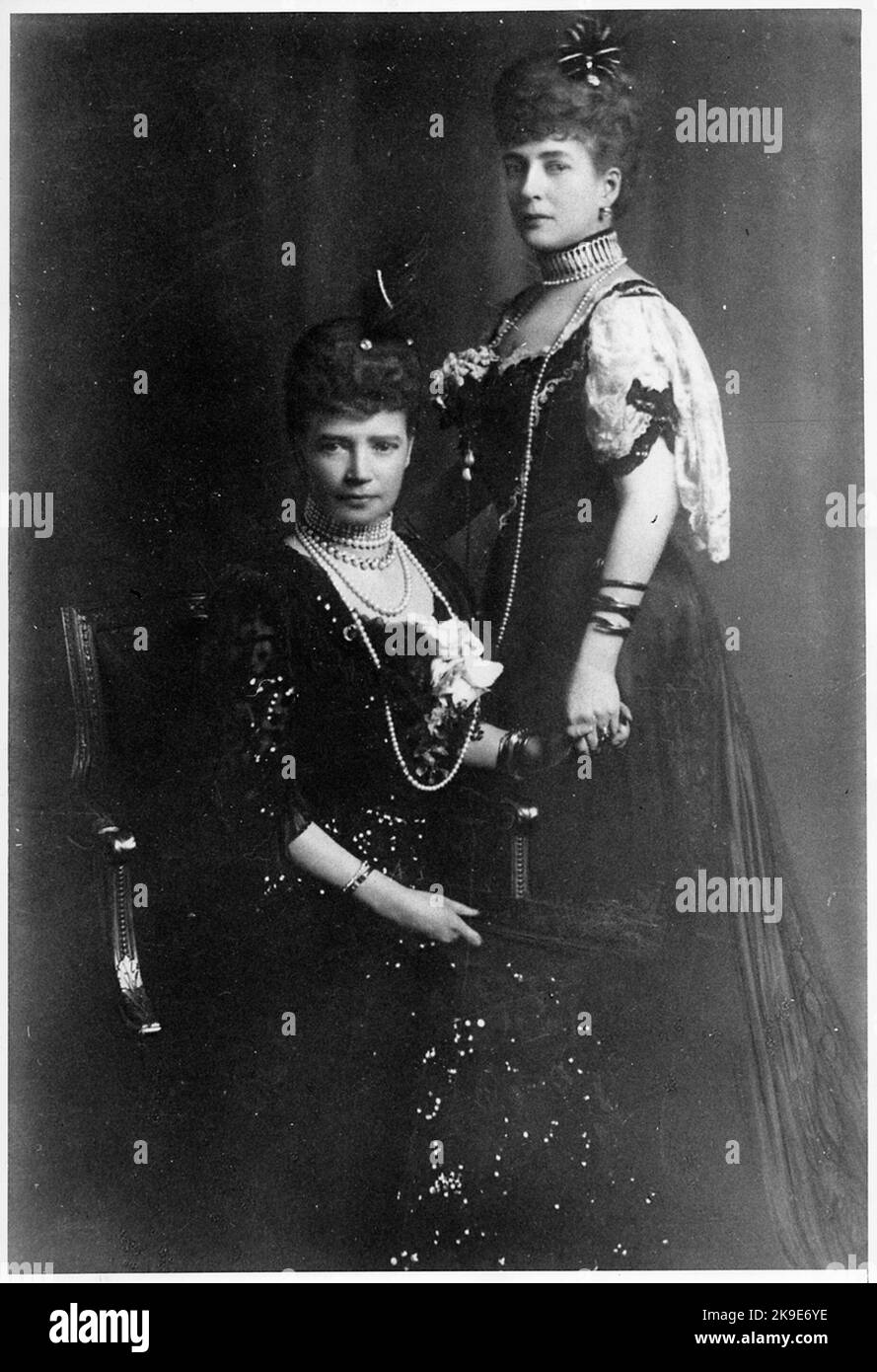 Portrait of Maria Fjodorovna and her sister Alexandra of Denmark taken ...