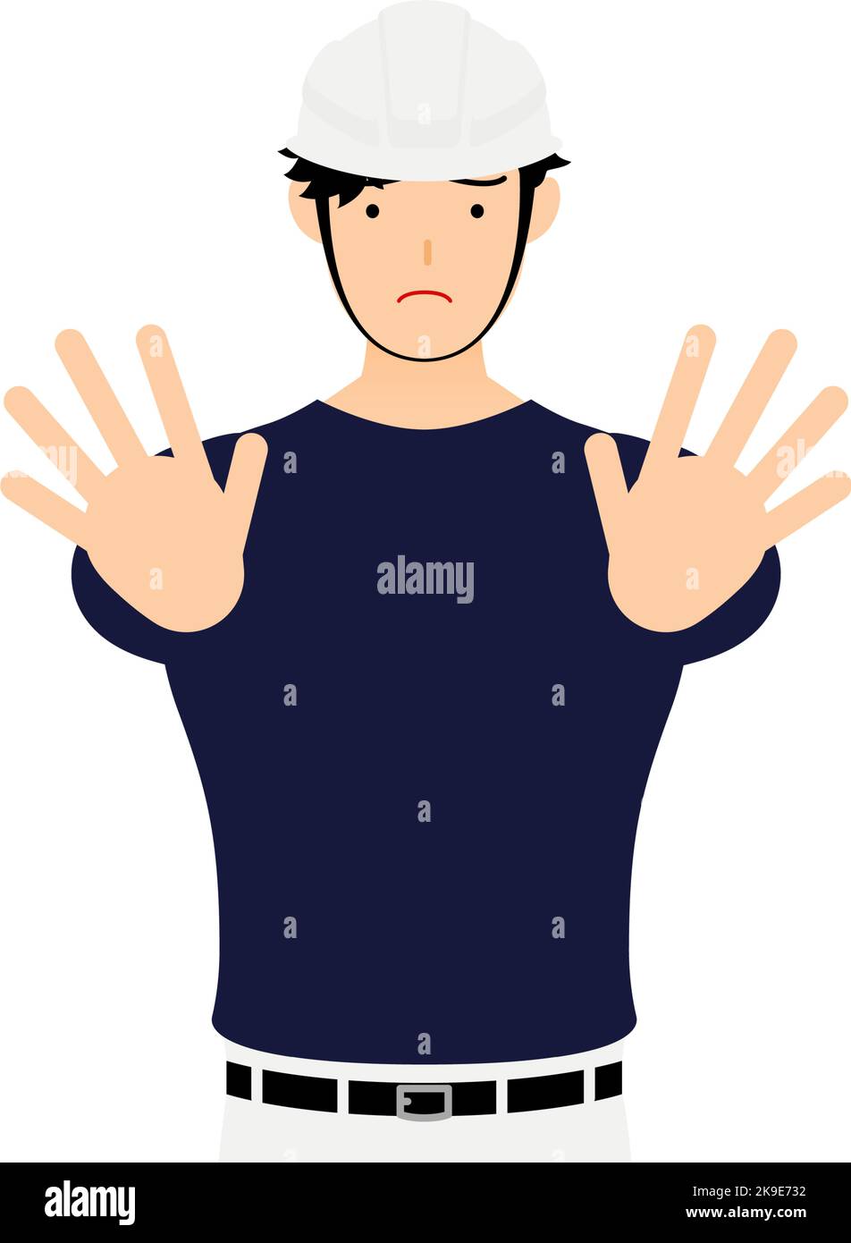 Carpenter man pose, No! Inhibition! Hold out both hands in front of you ...