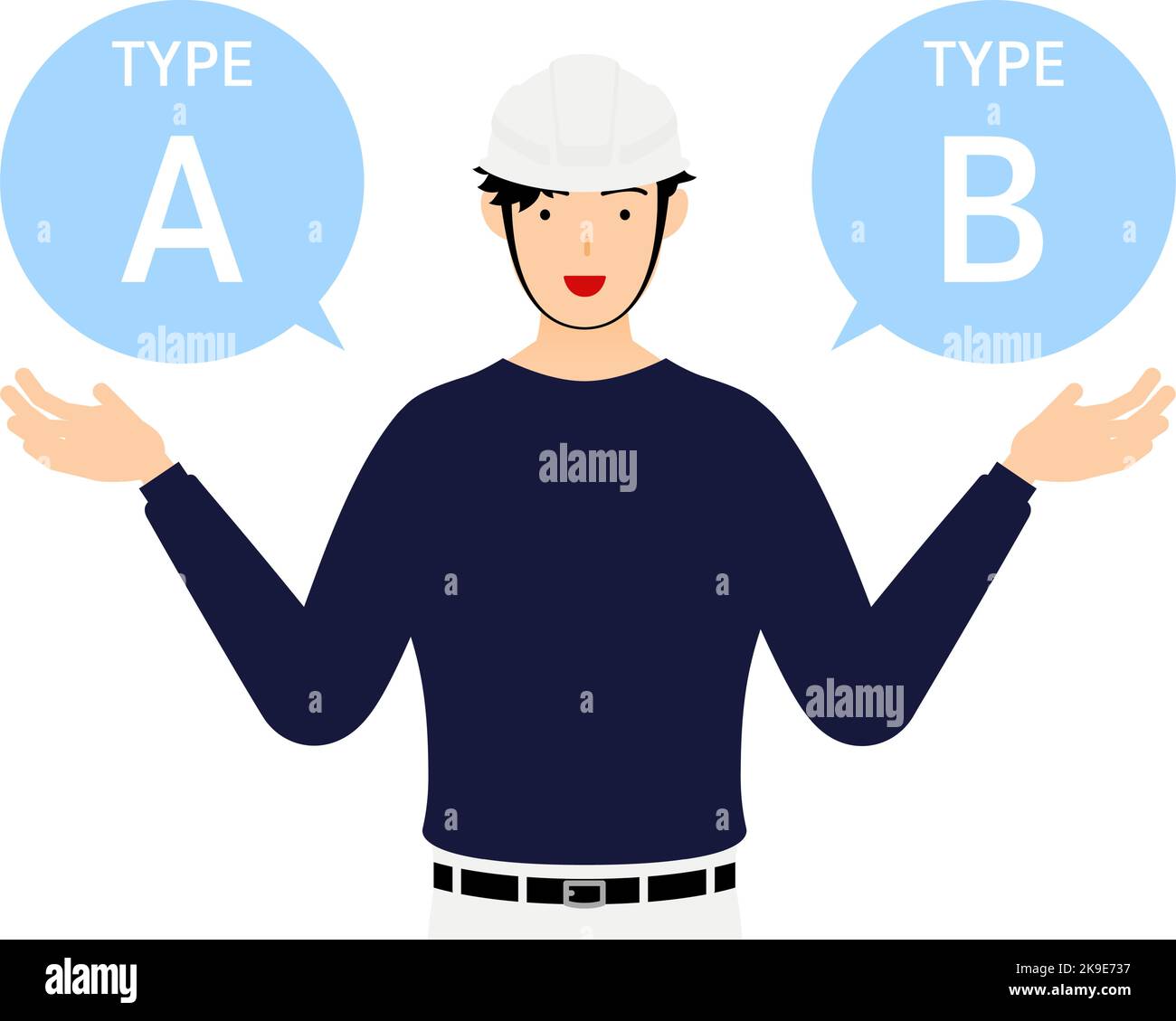 Carpenter man pose, Suggesting A and B Stock Vector Image & Art - Alamy