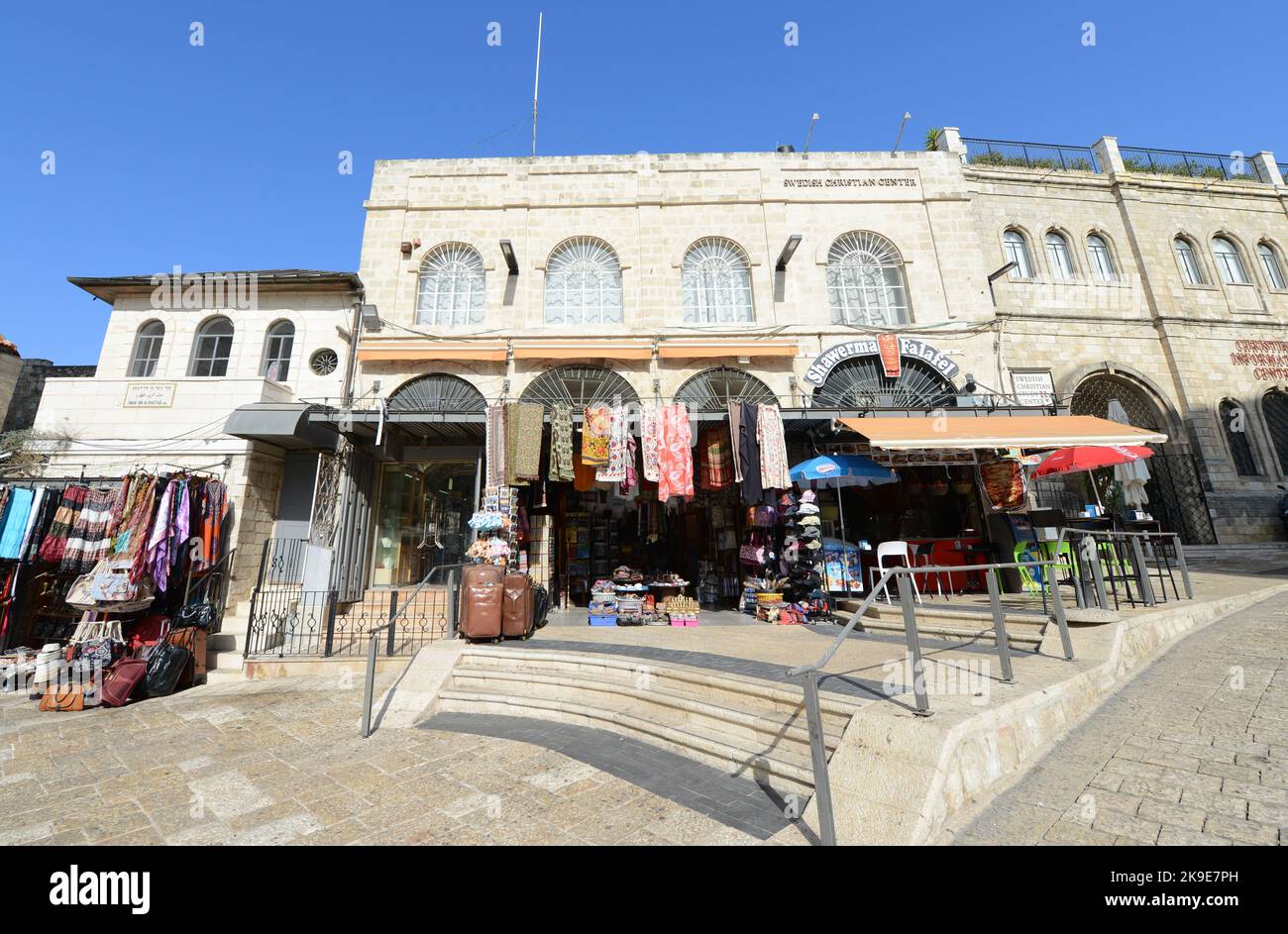 The Swedish Christian Center at the Omar Ibn El-Khattab Sq. near Jaffa ...