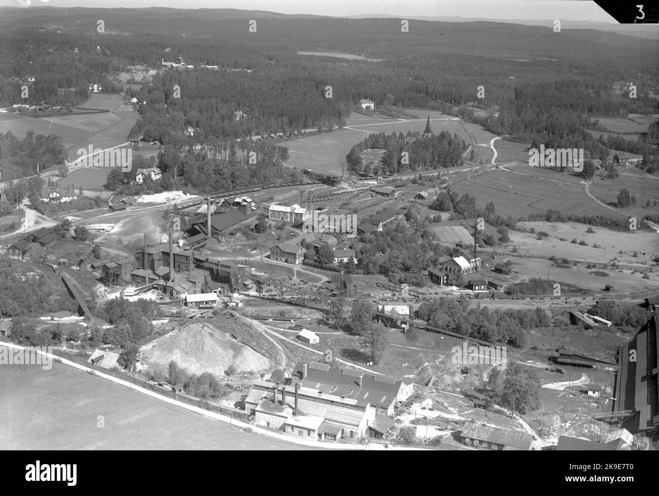 Aerial photo over the utility area Stock Photo - Alamy