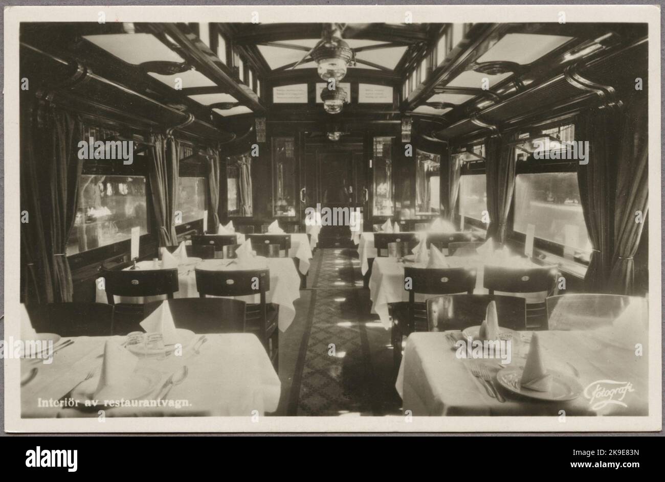 The interior from the dining room on the State Railways, SJ ...