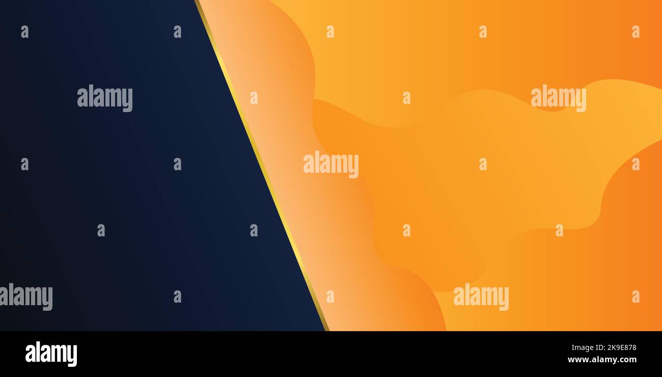 Modern Black And Orange Color Abstract Background For Presentation