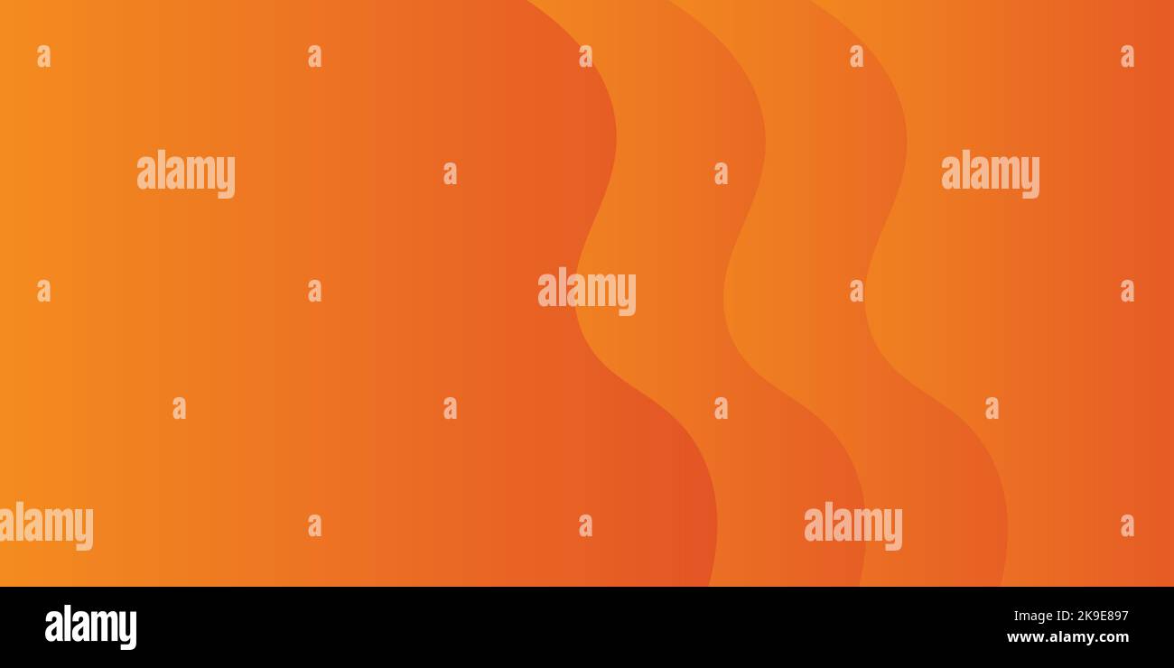 Orange background paper cut abstract background for Presentation design ...