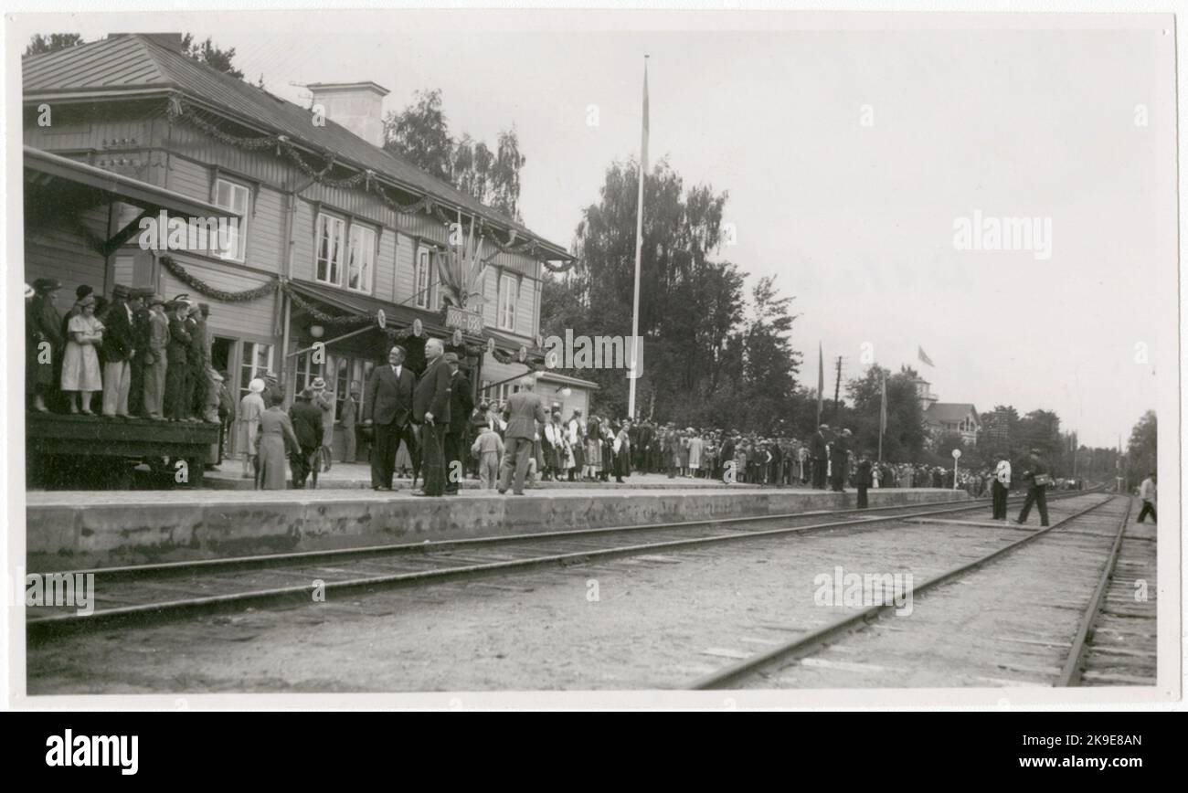 Ljusdal-Hudiksvall 50 Årdelsbo station 1938 In anticipation of the ...