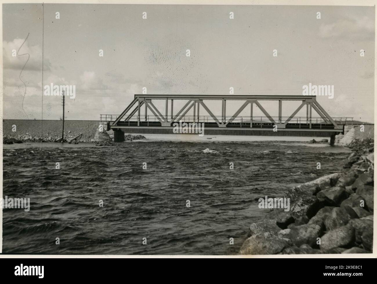 Railway bridge over Abmorälven. The bridges that were built over they ...