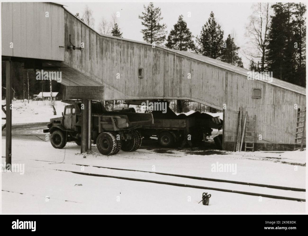 Loading site at Idkerberget's mine in 1964 Stock Photo - Alamy