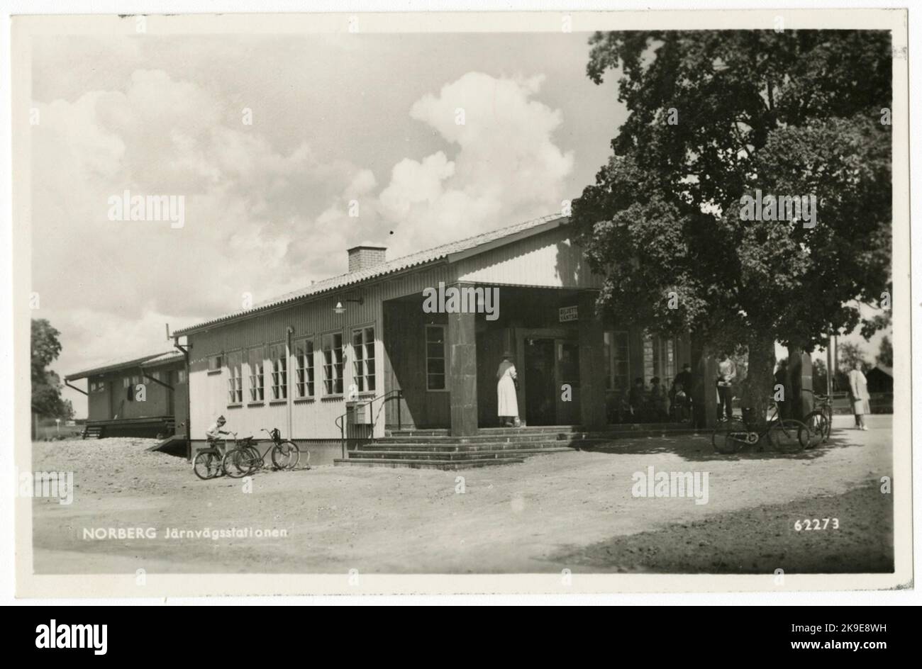 The railway station Norberg Stock Photo - Alamy