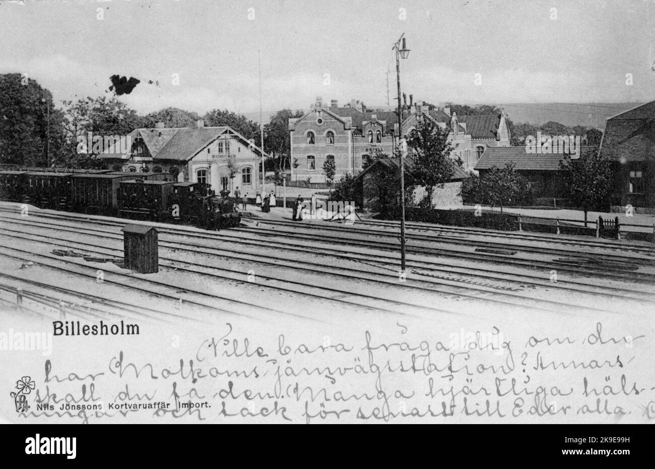 Billesholm Railway Station Stock Photo - Alamy