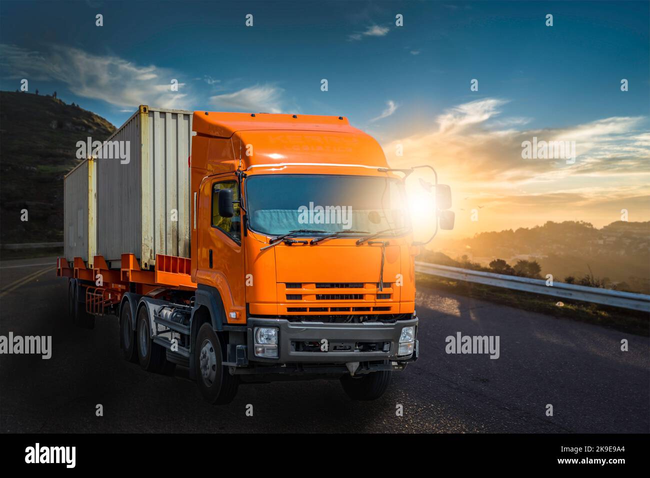 Container trucks hi-res stock photography and images - Alamy