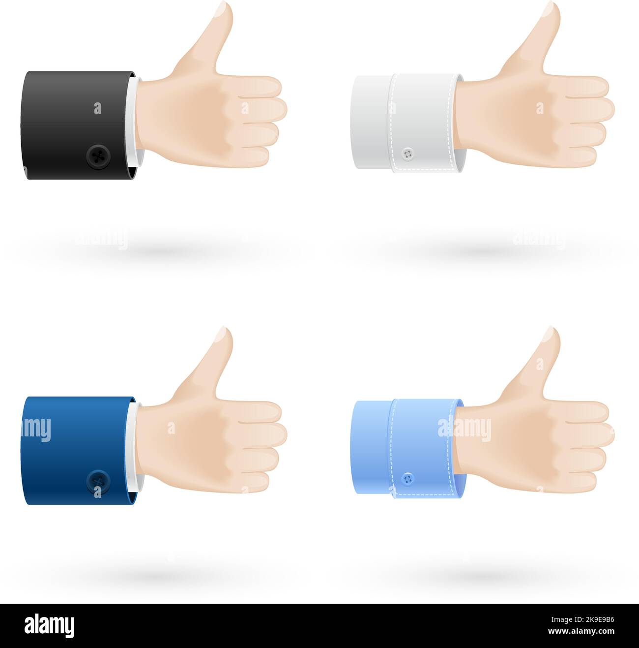Ok hand gesture raised Stock Vector Images - Alamy