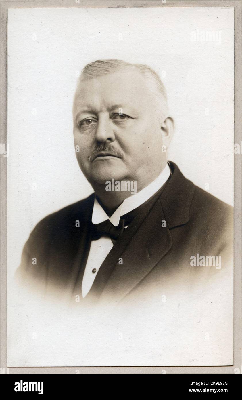 Traffic Manager Ernst Adolf Lundborg, Dalsland Railway, DJ Stock Photo ...