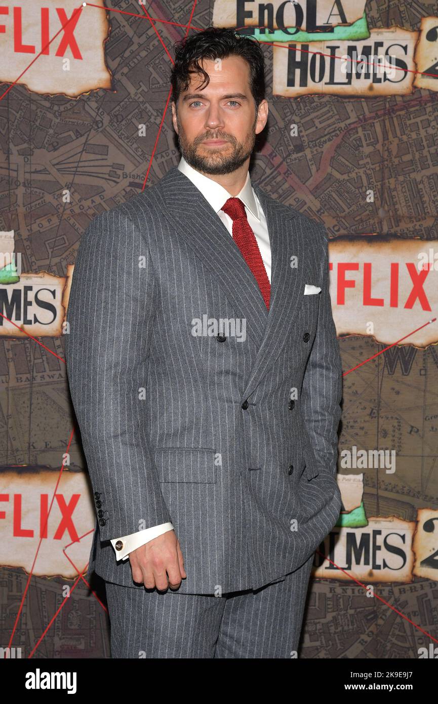 New York, USA. 27th Oct, 2022. Actor Henry Cavill attends the world ...