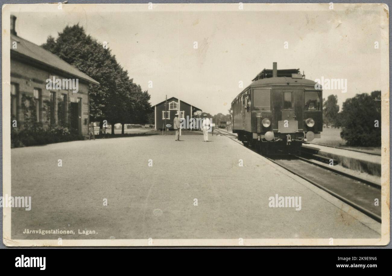 Lagan's railway station with diesel electric motor car made of Deva ...