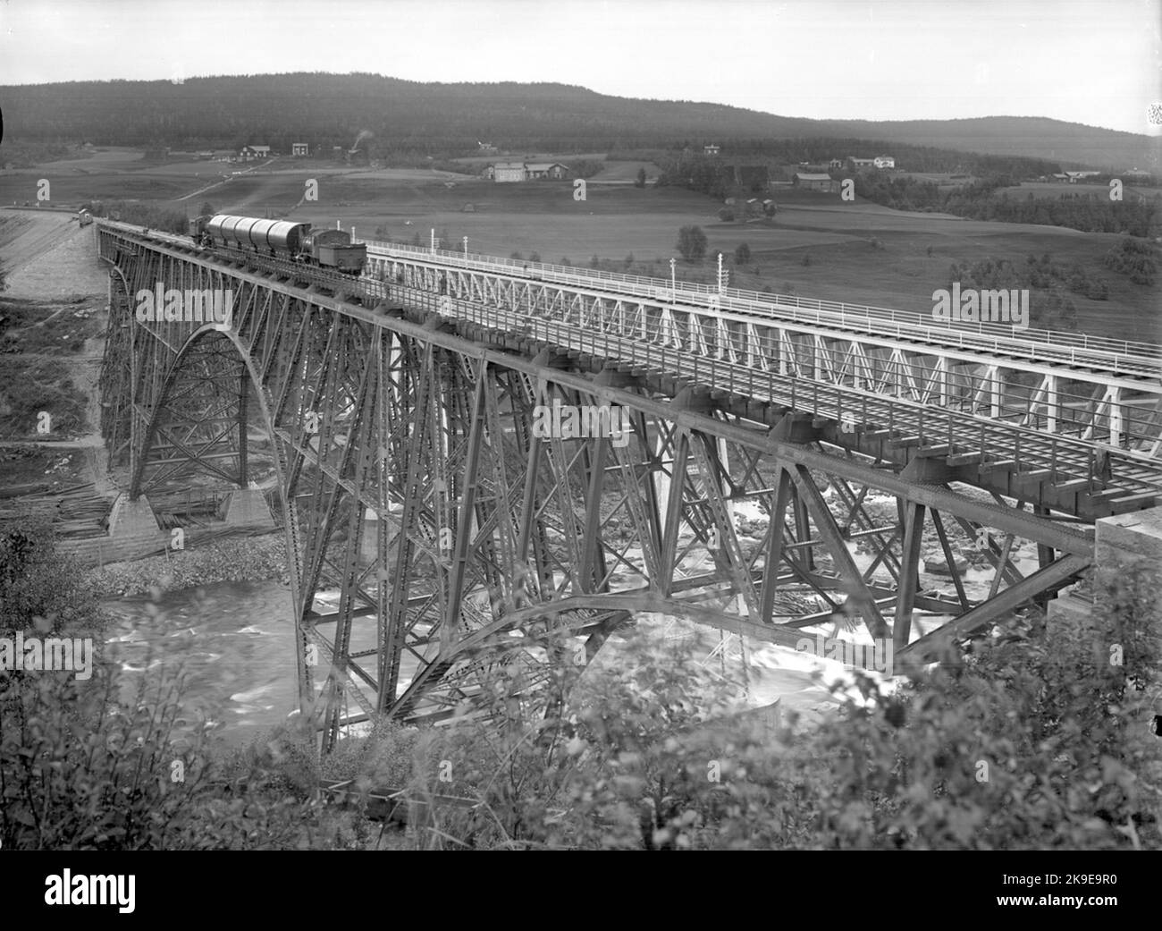 Bridge over the Ångerman River. Långsele - Mellansel Stock Photo - Alamy