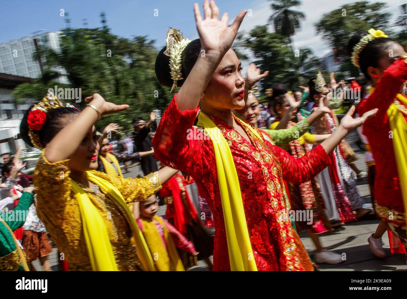 Bandung, West Java, Indonesia. 28th Oct, 2022. Dancers take a part in ...