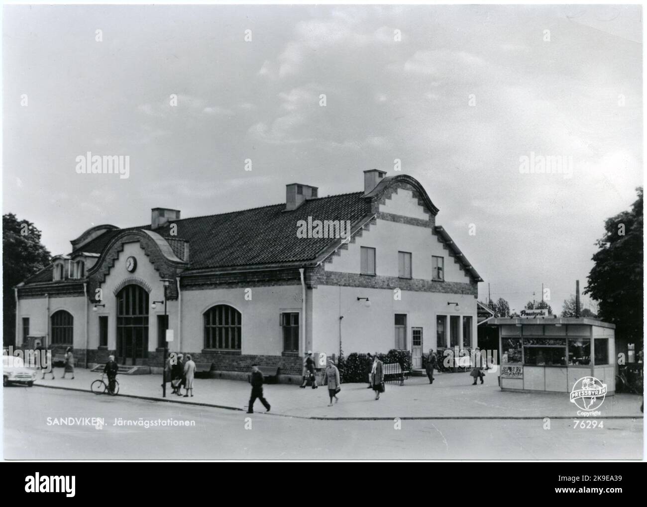 Sandviken railway station from the street side Stock Photo - Alamy