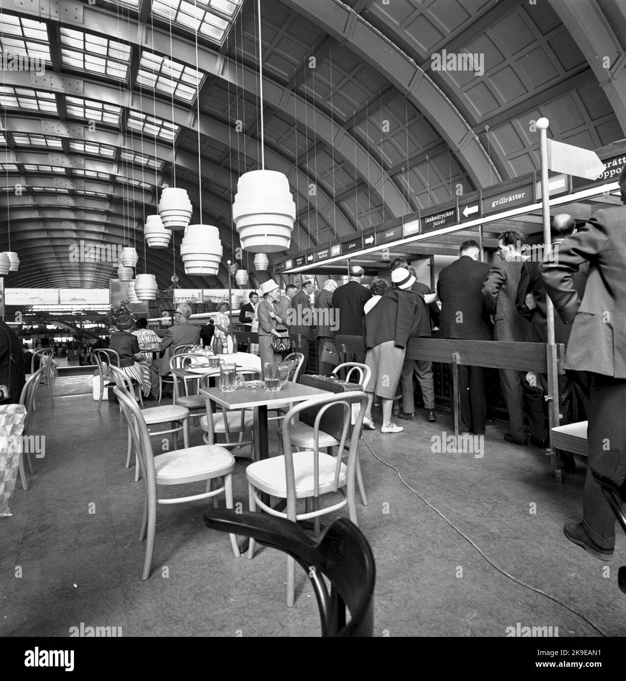 The traffic restaurant "Hyllan", Stockholm Central Station Stock Photo ...