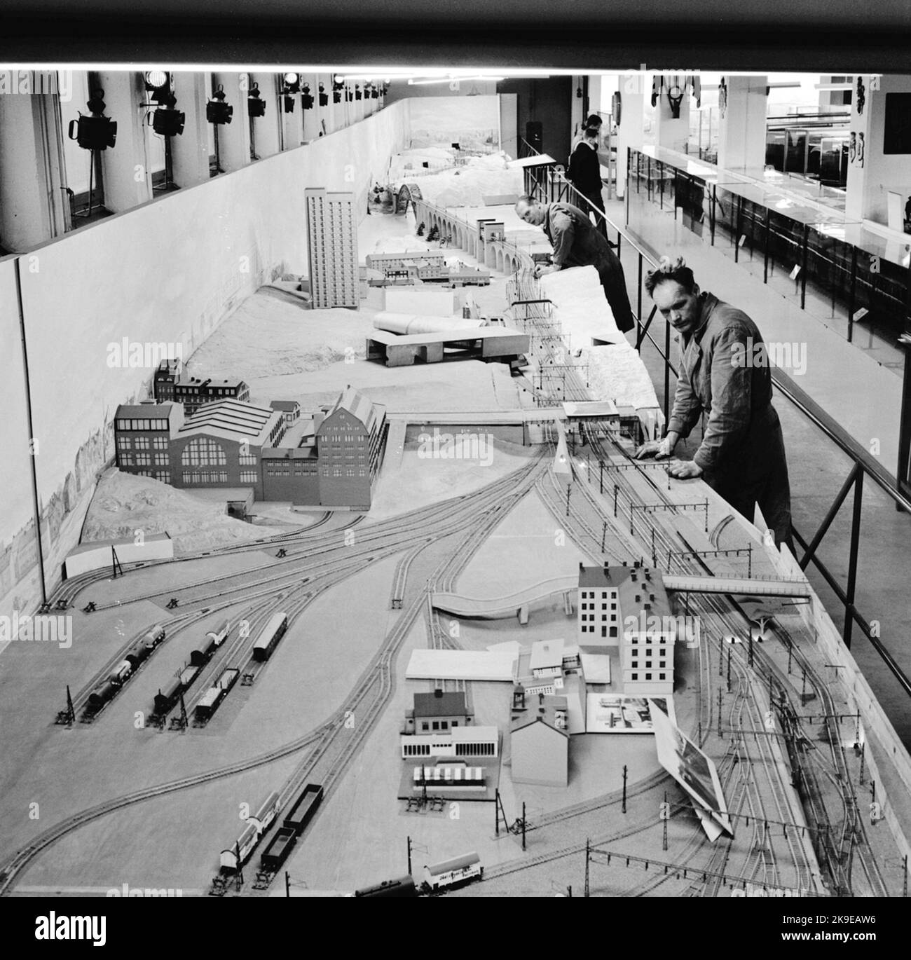 Railway model building, railway museum Stock Photo - Alamy