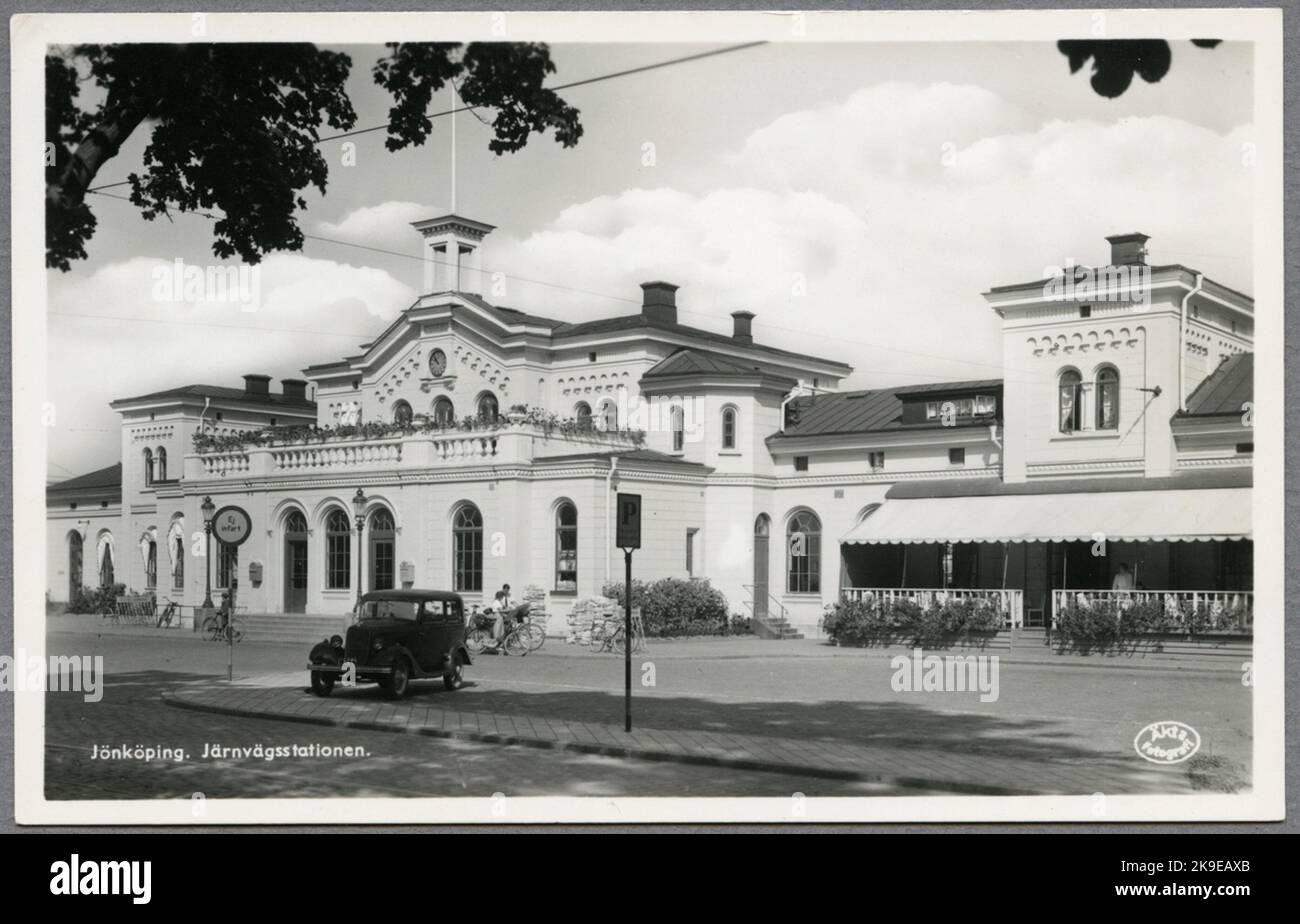 The railway station in Jönköping Stock Photo - Alamy