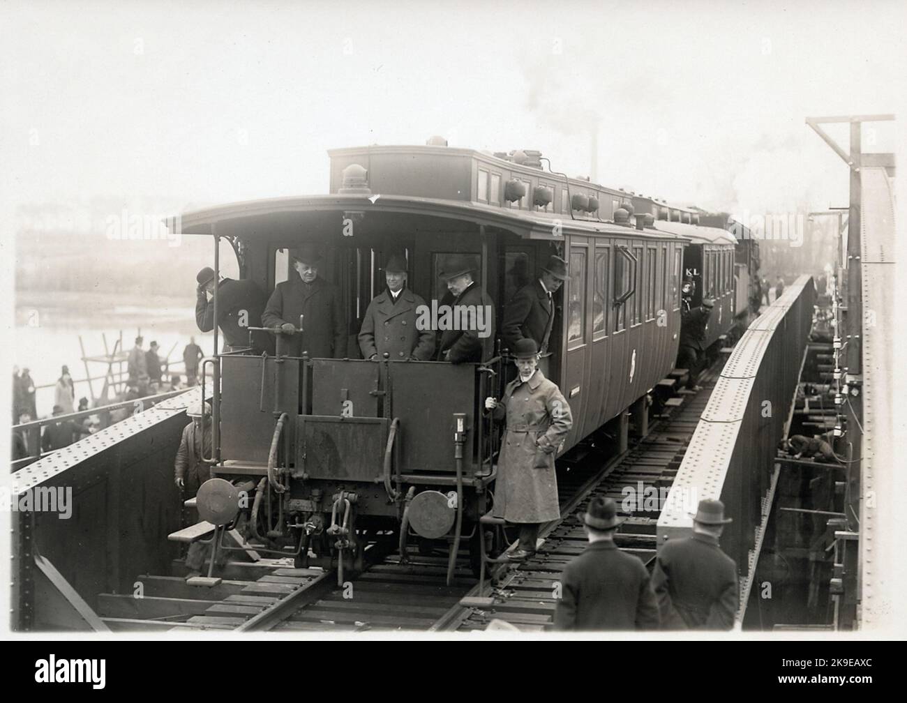 Premiere on the new bridge over Ätran Stock Photo - Alamy
