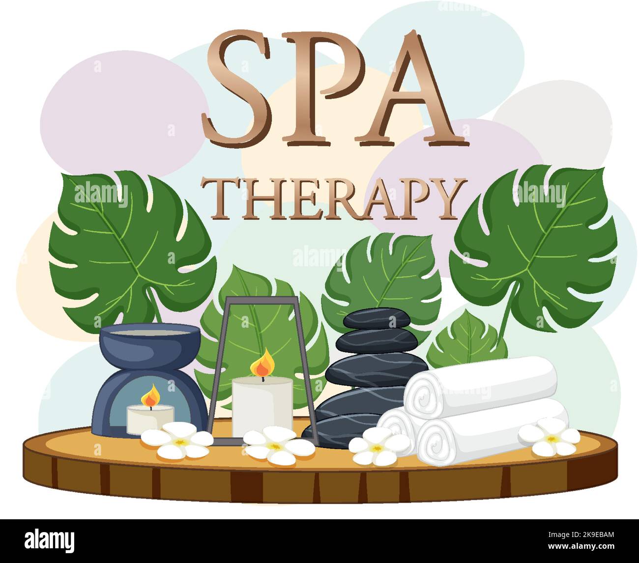 Luxury spa poster template design illustration Stock Vector Image & Art ...
