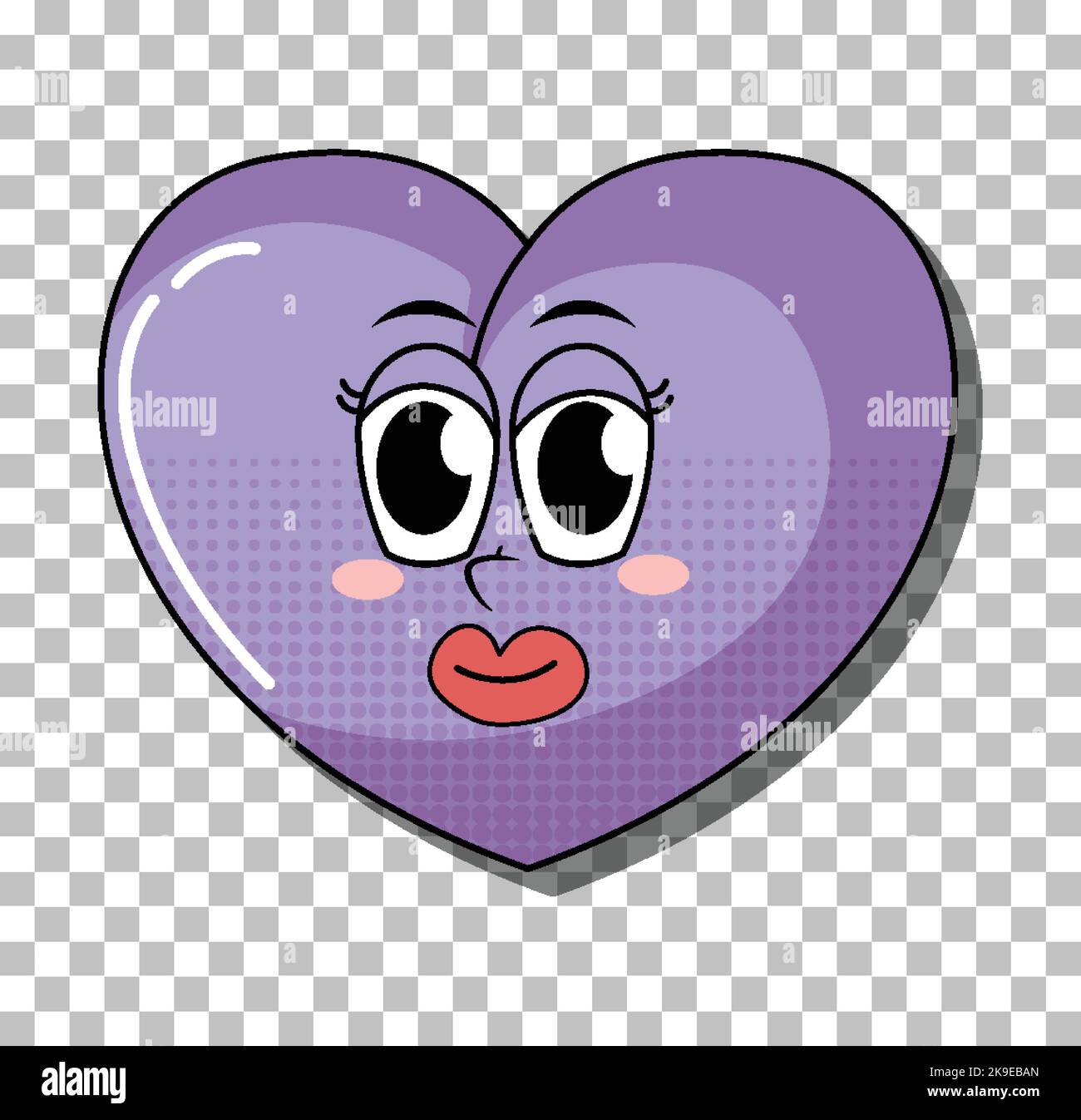 Heart with face expression illustration Stock Vector Image & Art - Alamy