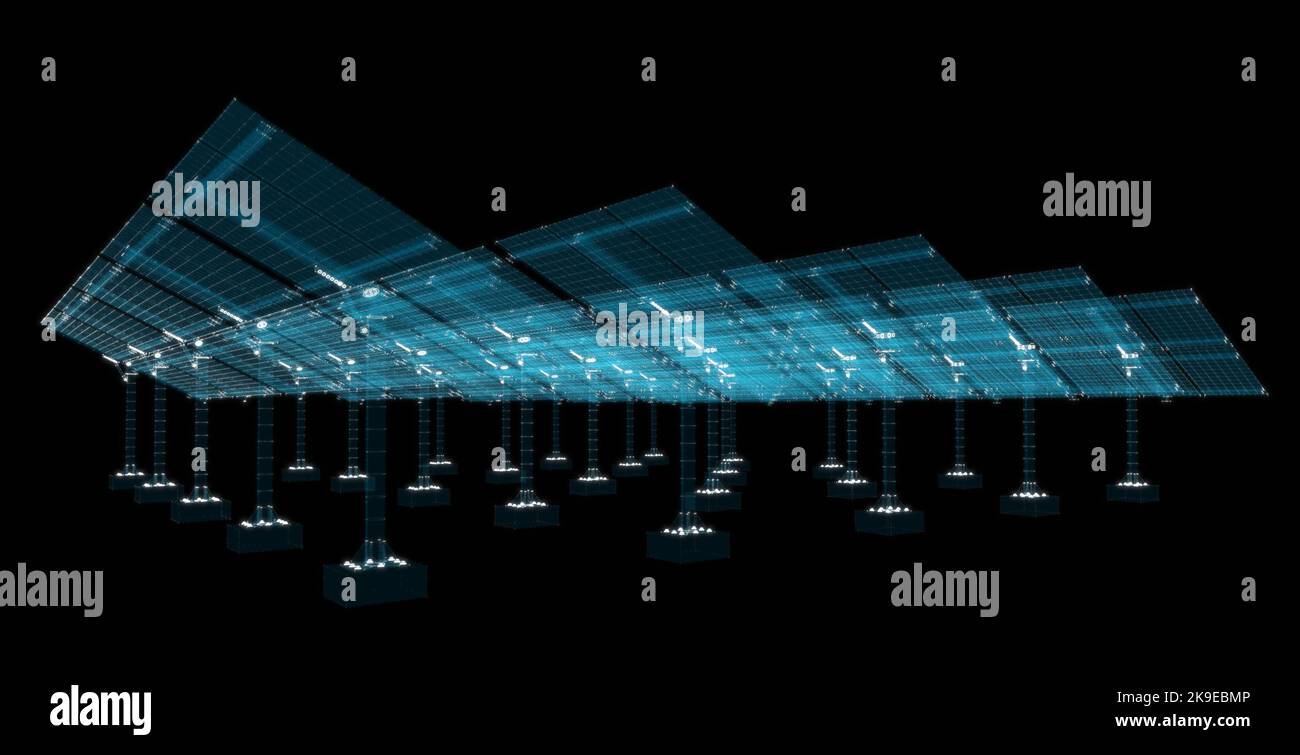 Solar Panel Concept. 3d illustration Stock Photo - Alamy