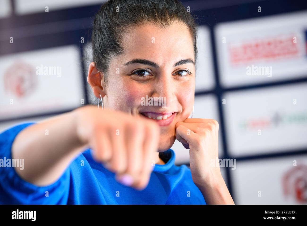 Hamburg, Germany. 25th Oct, 2022. Dilar Kisikyol, boxer. The new boxing ...