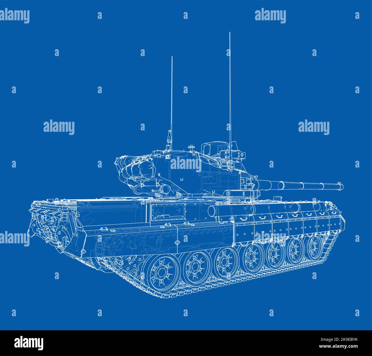 Tank. Vector rendering of 3d Stock Vector Image & Art - Alamy