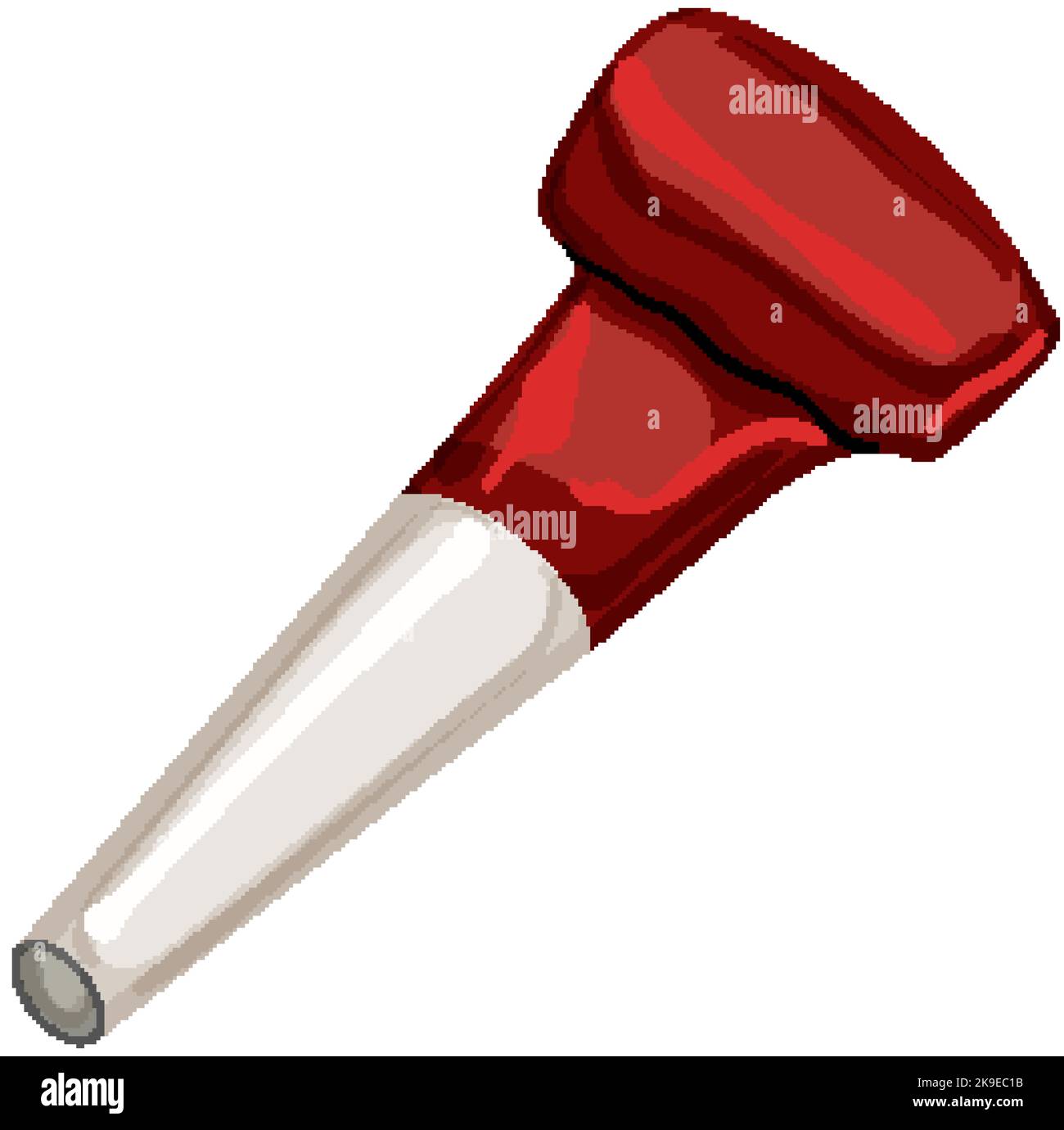 holiday party whistle cartoon vector illustration Stock Vector Image ...