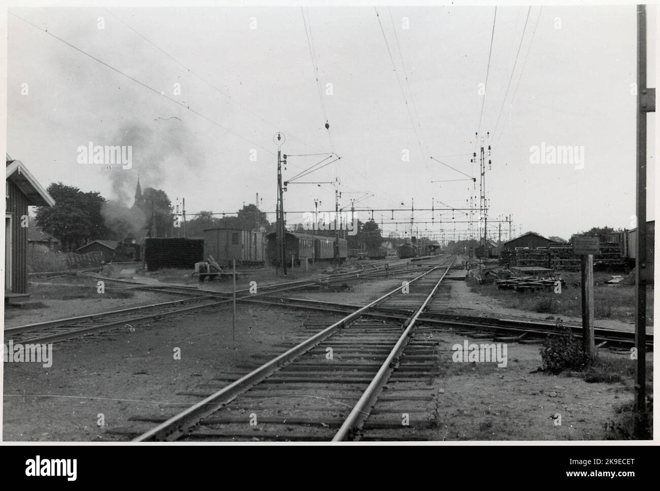 The intersection between Älvsborgsbanan and the western main line, at ...