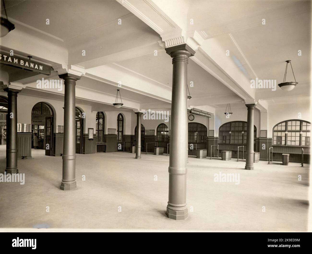 Ticket hall Gothenburg 1930 Stock Photo - Alamy