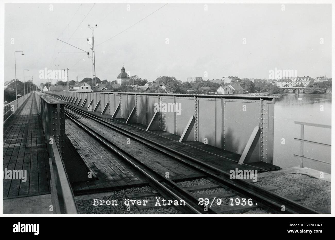 The new railway bridge over Ätran Stock Photo - Alamy
