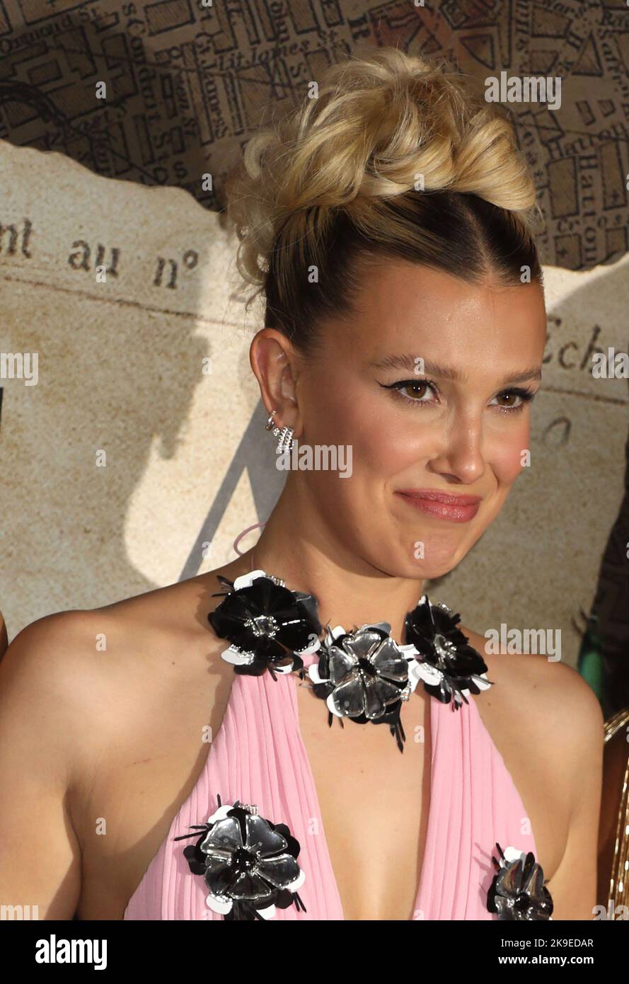 October 27, 2022, New York City, New York, USA: Actor MILLIE BOBBY ...