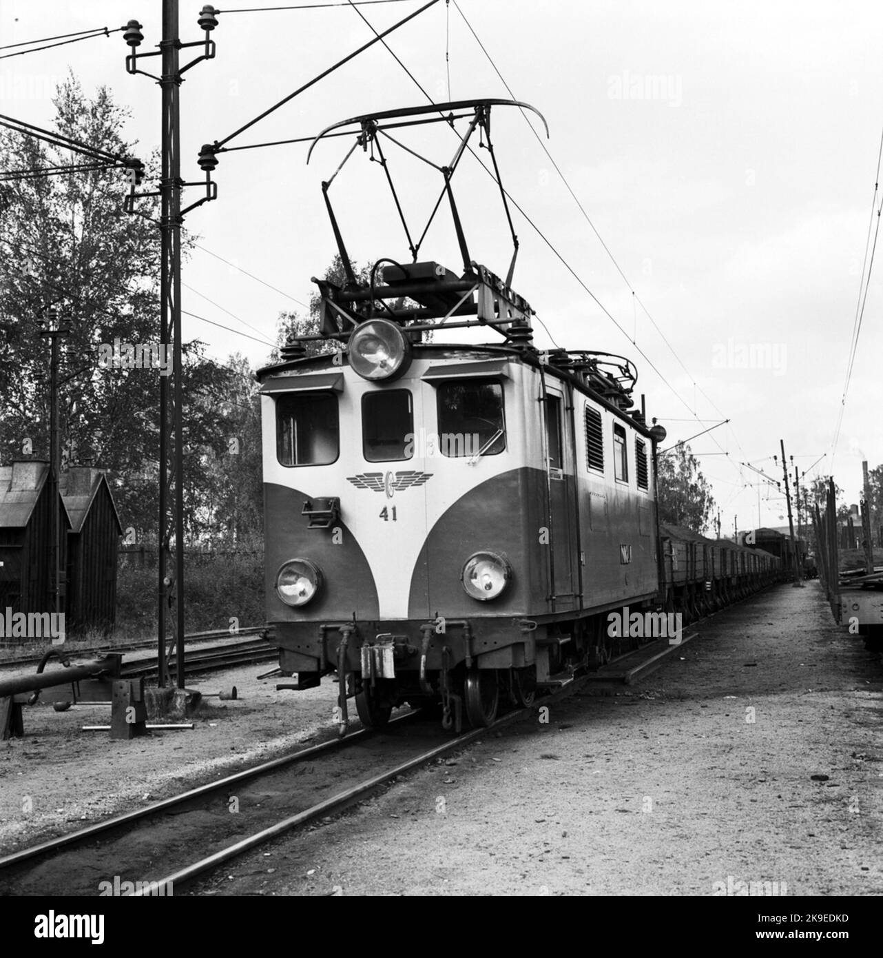 NKLJ 41. Nordmark Klarälven's Railway Stock Photo - Alamy