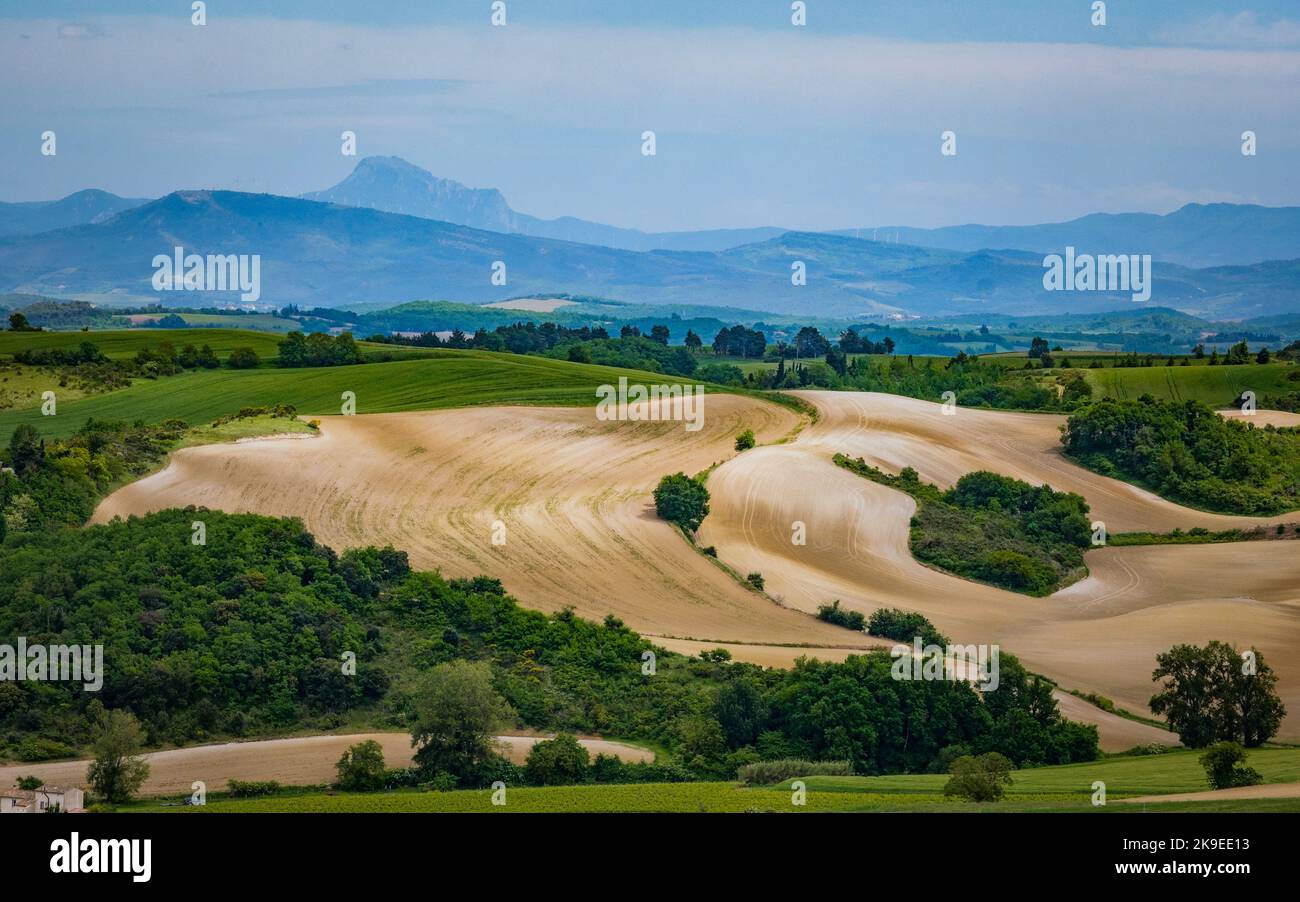 View on the countryside srrounding the Seignadou Belvedere in the ...